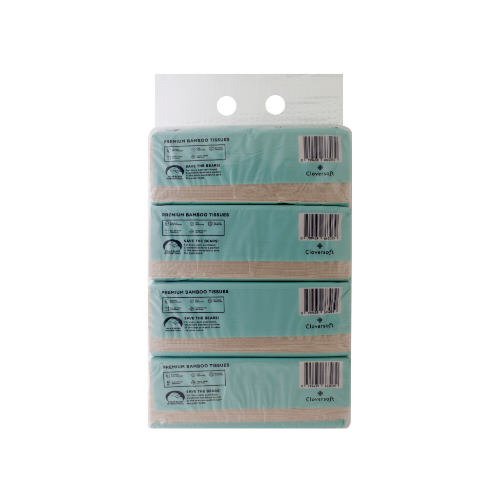 Unbleached Bamboo Facial Tissues 3 Ply – Cloversoft